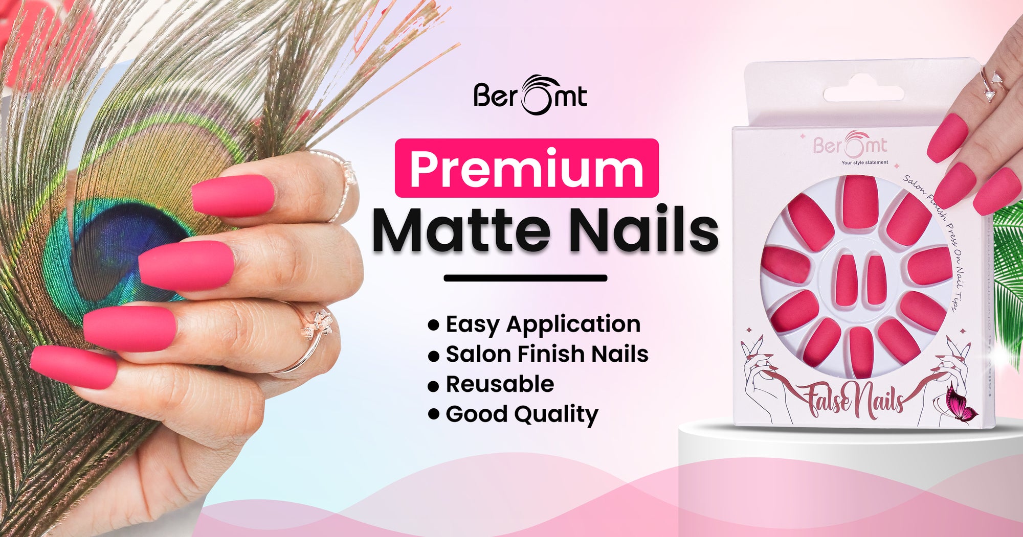 Buy Press on nails, Nail Polish & Lipstick in Affordable Price Beromt ...